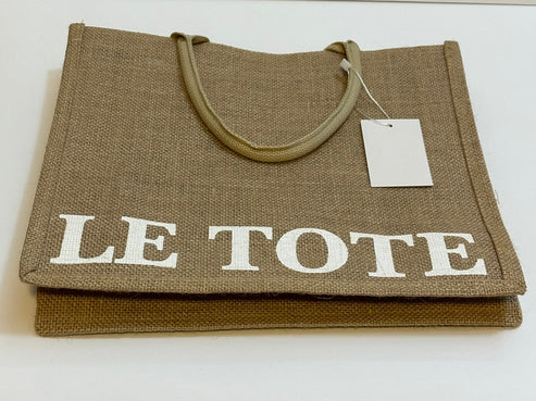 LTO Classic Jute Tote – Le Tote Original